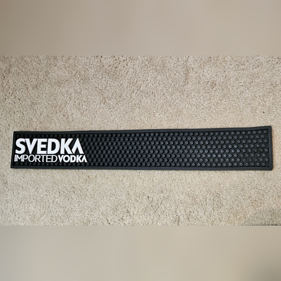 Dining | Nwot Svedka Vodka Imported Vodka Rubber Bar Mat Drip Rail ...